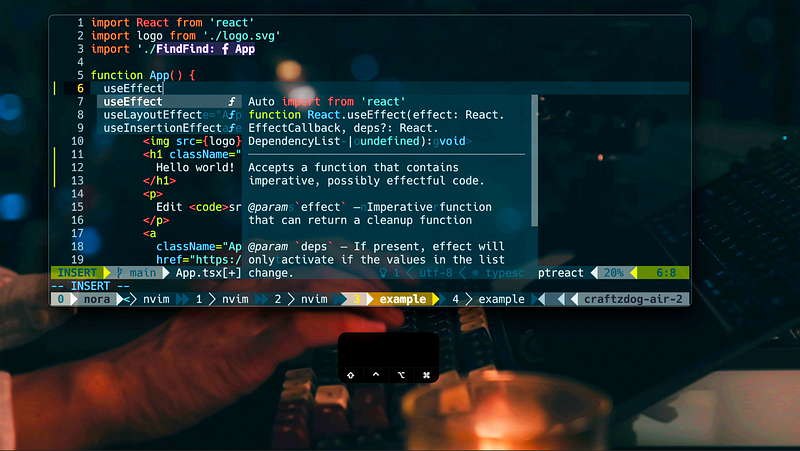 My Neovim setup for React, TypeScript, Tailwind CSS, etc in 2022 My Neovim setup for React, TypeScript, Tailwind CSS, etc in 2022